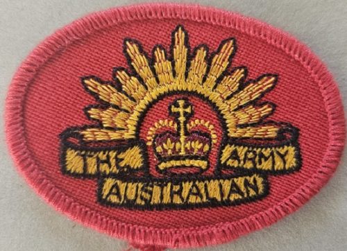 The Australian Army Patch – Red – Welcome to Australian Militaria Sales