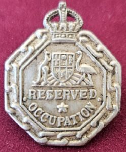 Exemption Badge (Reserved Occupation) – 1939 to 1945 – No. A17519 ...