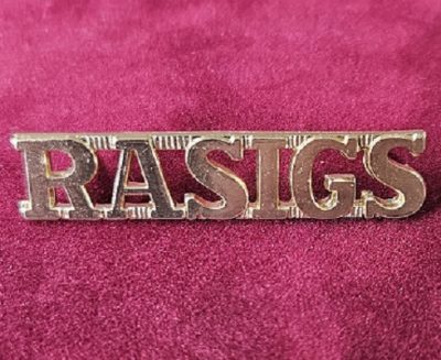 Royal Australian Corps of Signals (RASIGS) – Shoulder Title – Anodised ...