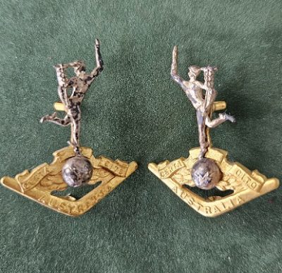 Royal Australian Corps of Signals – Opposing Collar Badge Pair 1953 ...