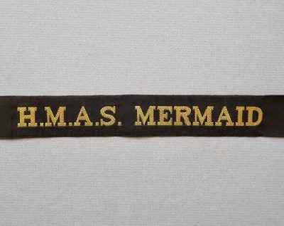 RAN Tally Band – HMAS Mermaid – Welcome to Australian Militaria Sales