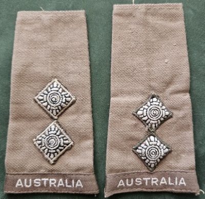 Rank Pair – Lieutenant – Australian Army – World War 2 (Australia Title ...