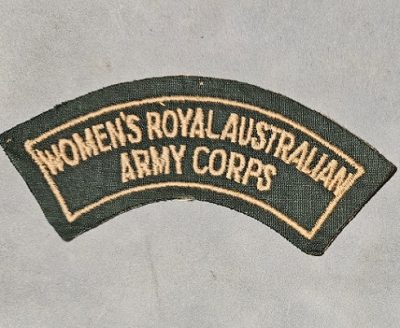 Battledress Flash – WOMEN’S ROYAL AUSTRALIAN ARMY CORPS (Canvas ...