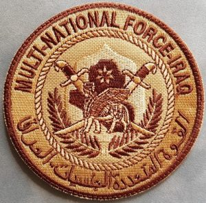 Multi National Force Iraq Deployment Patch (Arabic) (Dark Brown ...