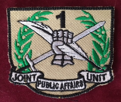 1st Joint Public Affairs Unit – Iraq Deployment Patch (Locally made ...