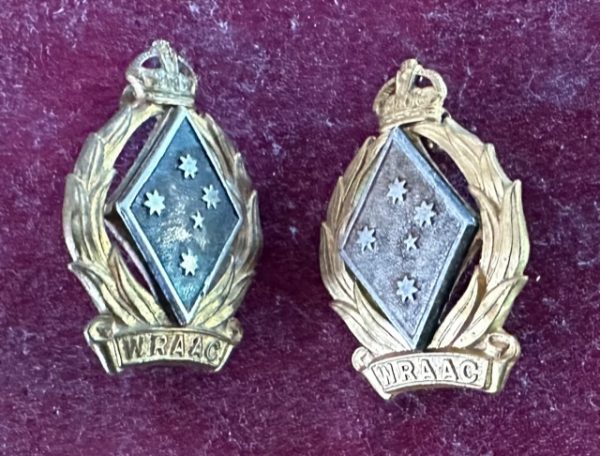 Women’s Royal Australian Army Corps (WRAAC) – Hat/Collar Badge 1948-53 ...