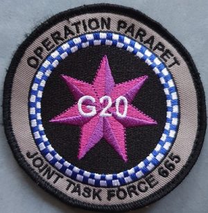 Operation Parapet G20 Patch – Welcome to Australian Militaria Sales