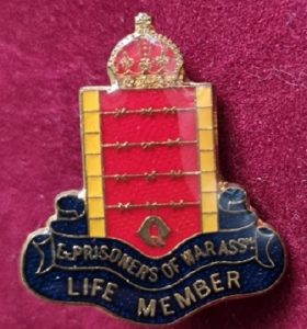 Queensland Ex P.O.W. Association Life Member Lapel Badge (Variation ...