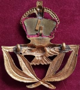 RAAF – Warrant Officer (WOFF) Hat Badge – Brass – Pre 1948 – Welcome to ...