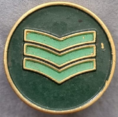 WRAAC – Metal Rank Badge – Sergeant (Round) (Early painted version ...