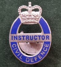 Instructor Civil Defence Lapel Badge – Post World War 2 – Welcome to ...