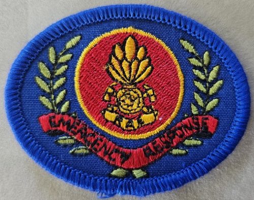 RAE – Emergency Response Patch – Blue – Welcome to Australian Militaria ...
