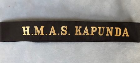 RAN Tally Band – HMAS Kapunda – Welcome to Australian Militaria Sales